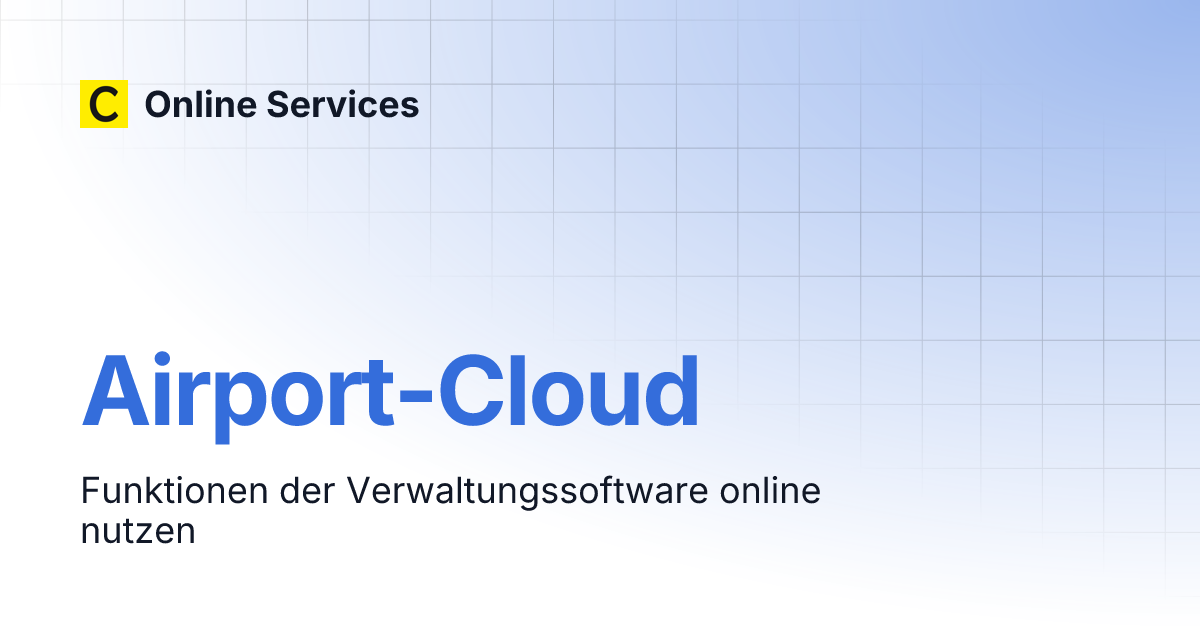 Airport-Cloud | Online Services